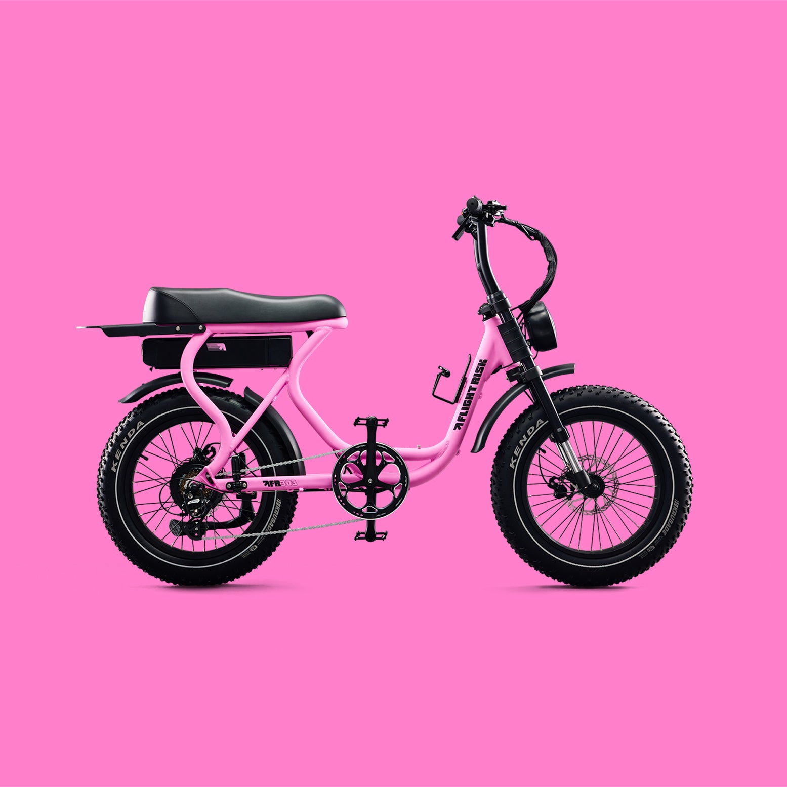 FR666 - Pink E-bike with Harley Style | Flight Risk