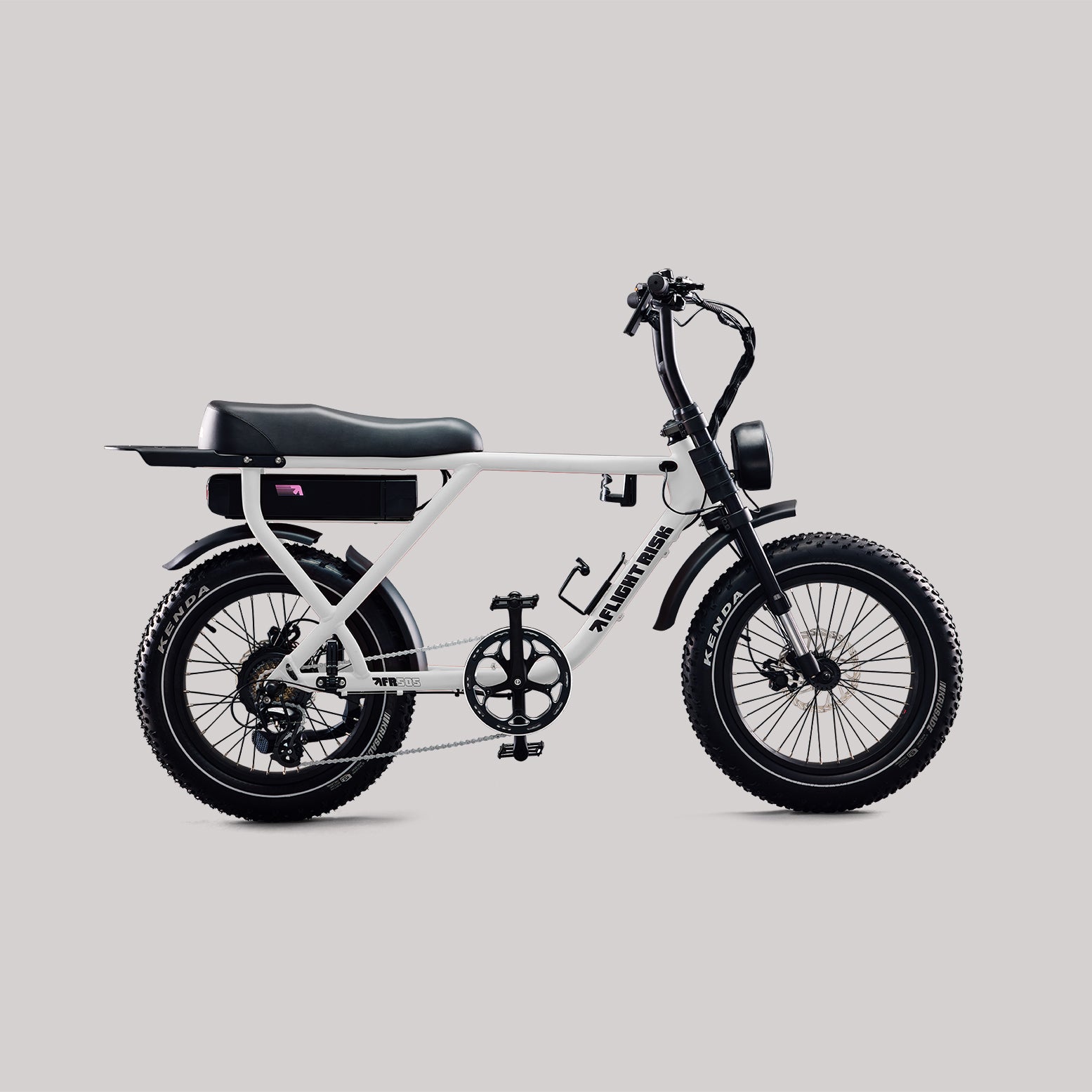 FR555 - Black Electric Bike with Suspension | Flight Risk