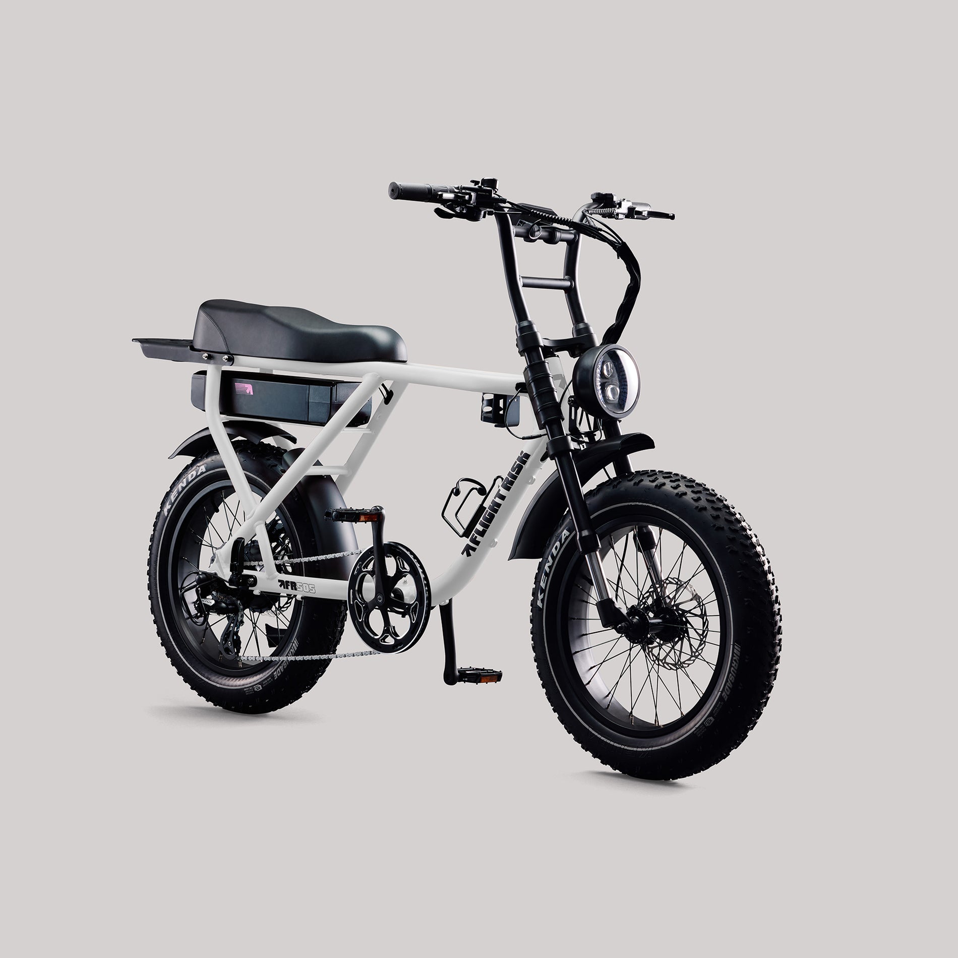 FR555 - White Electric Bike from Flight Risk Australia