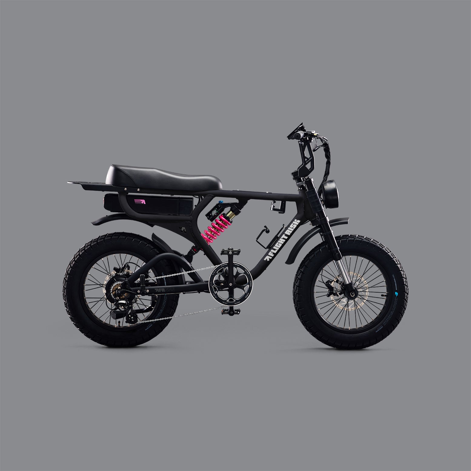 FR505 - Silver E-bike With GPS | Flight Risk Australia