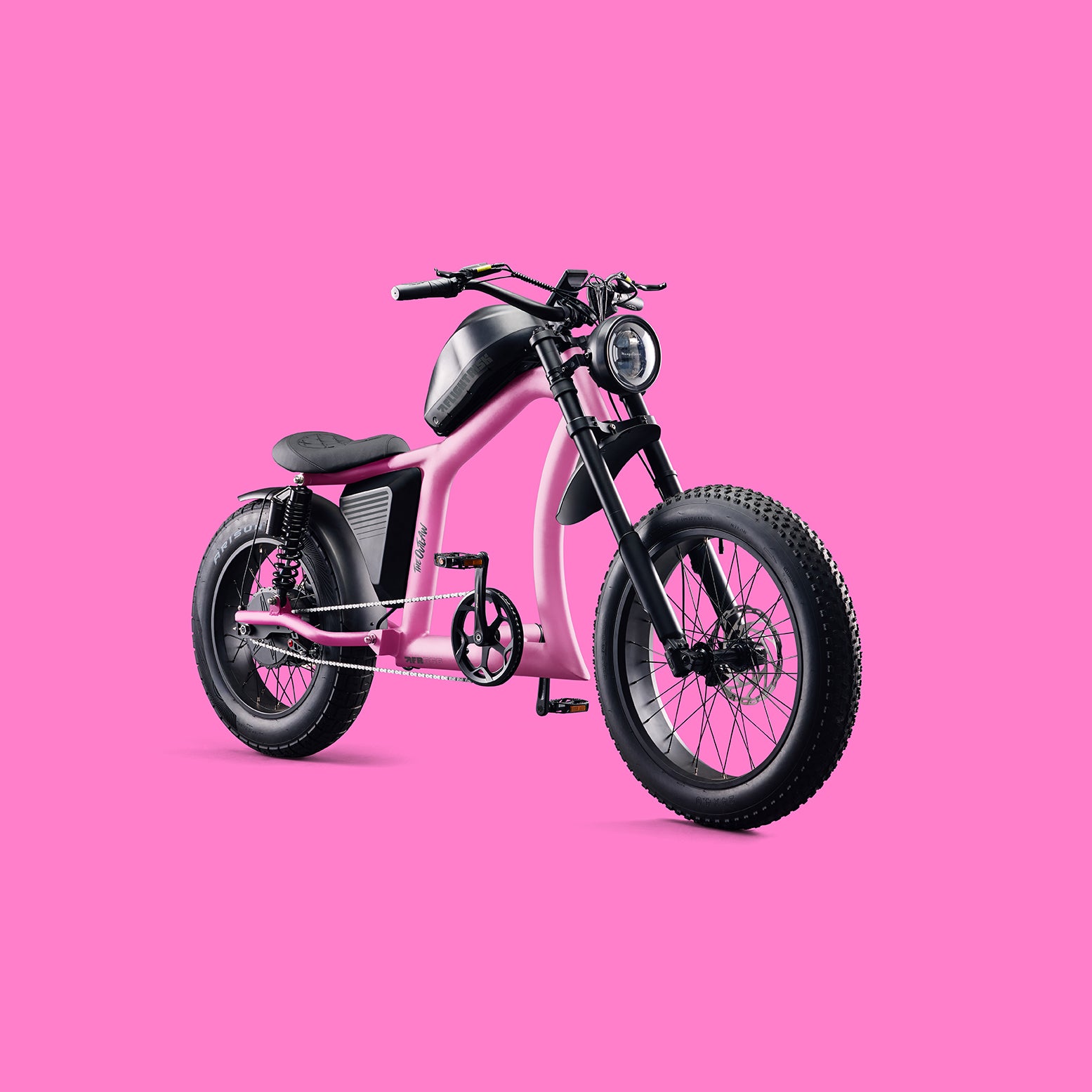 FR555 - Black Electric Bike with Suspension | Flight Risk