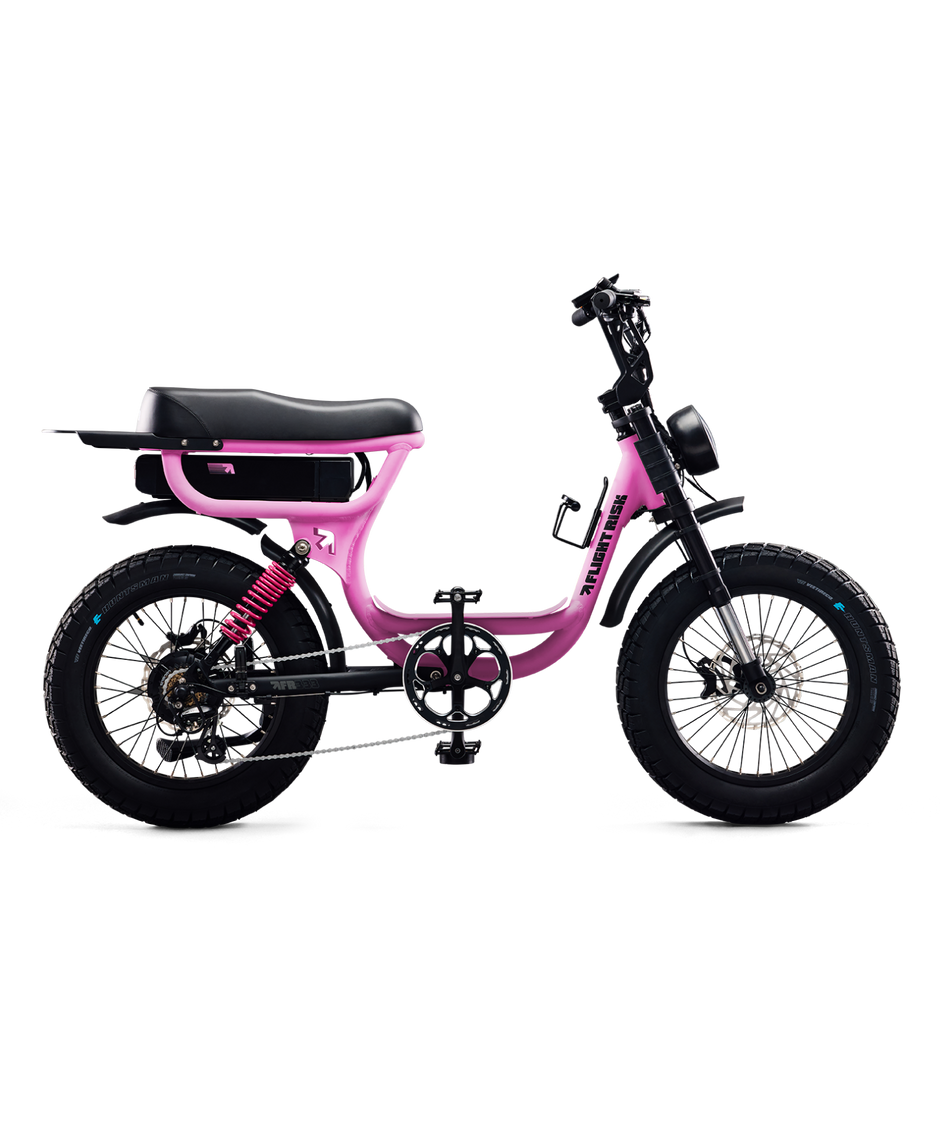 FR666 - Pink E-bike with Harley Style | Flight Risk